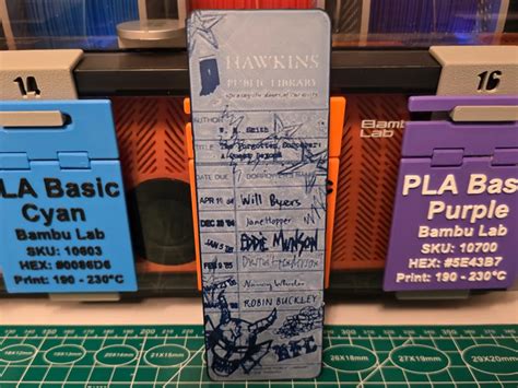 Stranger Things Bookmark Hueforge Art Free 3d Print Model Makerworld