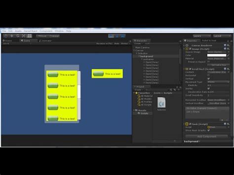 Unity D UI ScrollRect 用C Script來建立選項 YouTube
