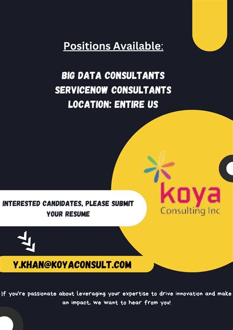 Bigdata Servicenow Consulting Techjobs Careeropportunity