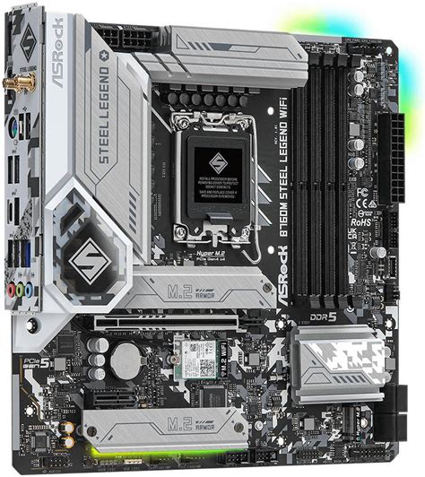Asrock B760m Steel Legend Wifi Motherboard Micro Atx Form Factor Lga1700 Socket Intel B760