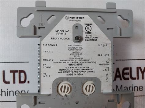 Notifier Frm 1 Fire Alarm Intelligent Addressable Relay Module Aeliya Marine Tech