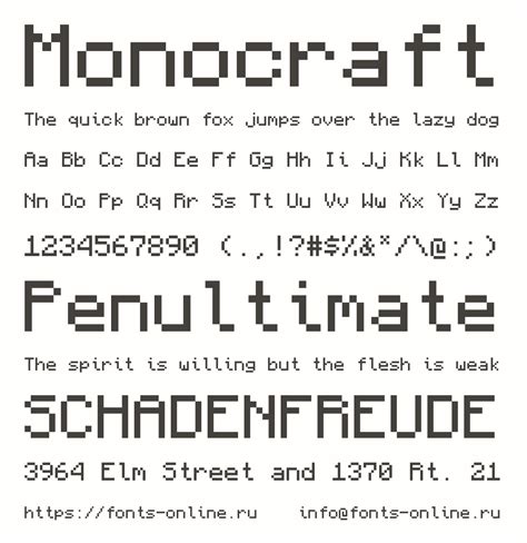Monocraft Font