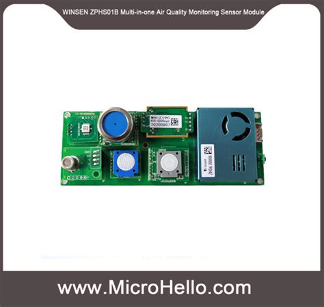 Winsen Zphs01b Multi In One Air Quality Monitoring Sensor Module Co2 Pm2 5 Ch2o O3 Co Tvoc