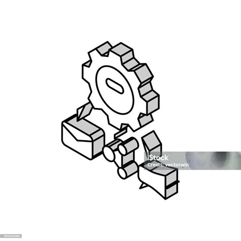 캠페인 생산 배포 마케팅 아이소 메트릭 아이콘 벡터 일러스트 레이 션 개발에 대한 스톡 벡터 아트 및 기타 이미지 개발 고객 뉴스레터 Istock