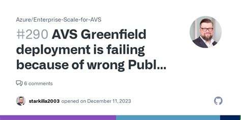 Avs Greenfield Deployment Is Failing Because Of Wrong Public Ip Type