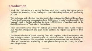 Seed Plot Technique In Potato PPTX Agriculture Industries