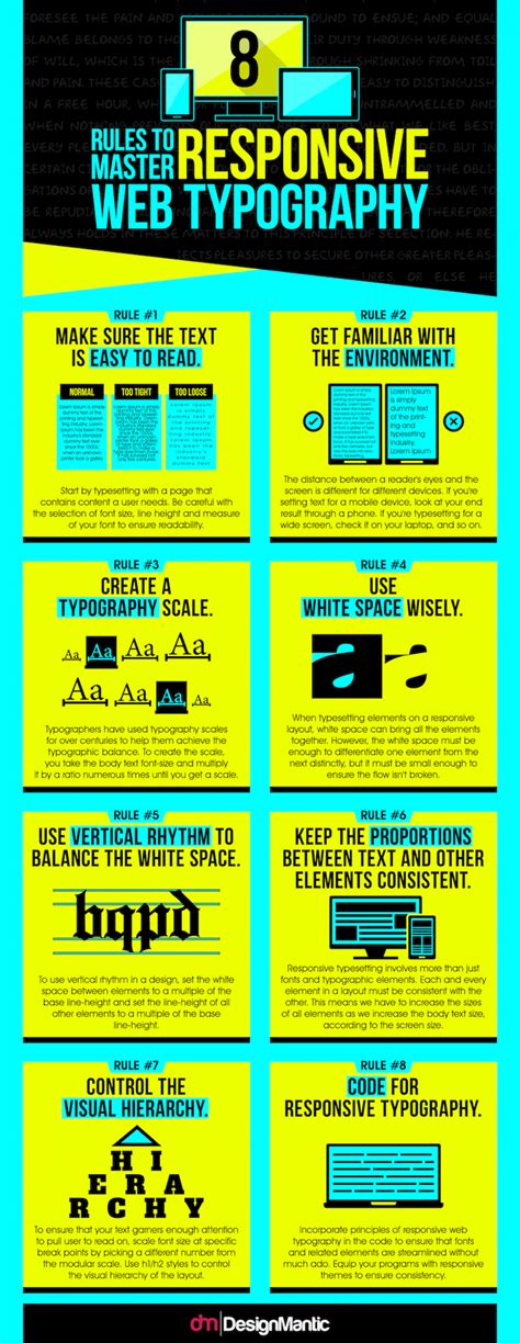 Rules To Master Web Typography Content Geek