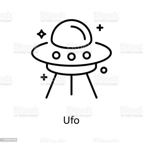 Ufo 벡터 개요 아이콘 디자인 그림입니다 흰색 배경에 공백 기호 Eps 10 파일 과학에 대한 스톡 벡터 아트 및 기타 이미지 과학 닦기 미스터리 Istock