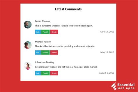 Bootstrap Lists Latest Collection Essential Web Apps