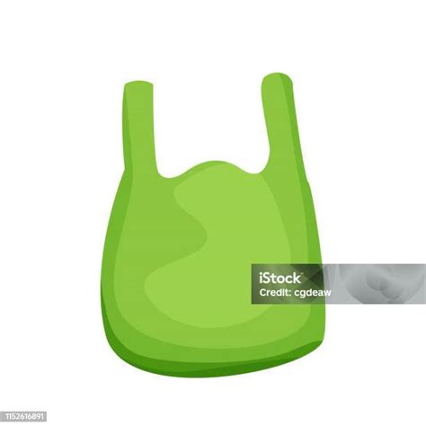 녹색 가방 플라스틱 폐기물 흰색 배경에 고립 만화 비닐 봉지 폐기물 쓰레기 클립 아트 플라스틱 가방 폐기물에서 오염 평면 아이콘 정보 그래픽에 대 한 플라스틱 가방 이미지