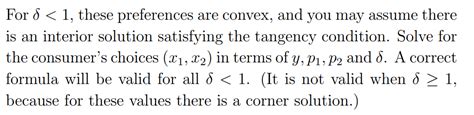 Solved A Symmetric Constant Elasticity Of Substitution Ces