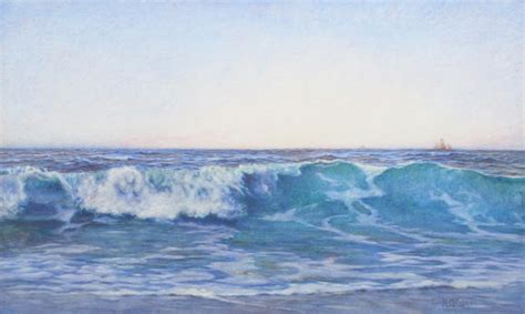 Bonhams Erle Foster Newey British Born 1888 Seascape 345 X 55cm
