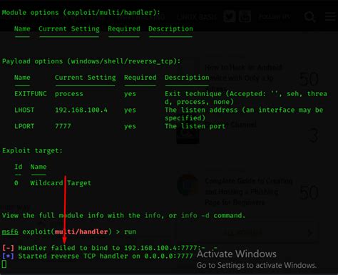 msf multi handler error r tryhackme