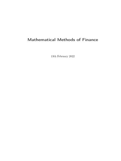 Mathematical Methods Notes Pdf Expected Value Teaching Methods And Materials