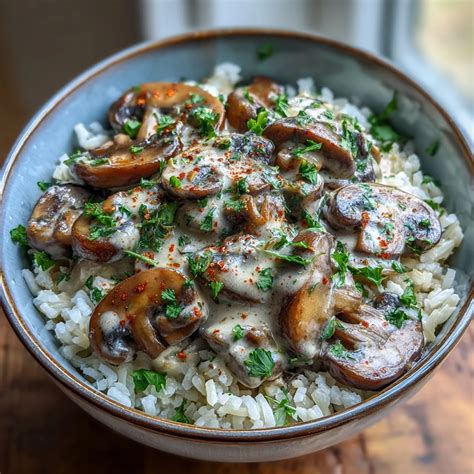 Vegan Mushroom Stroganoff With Brown Rice 50 Minute Creamy Dinner