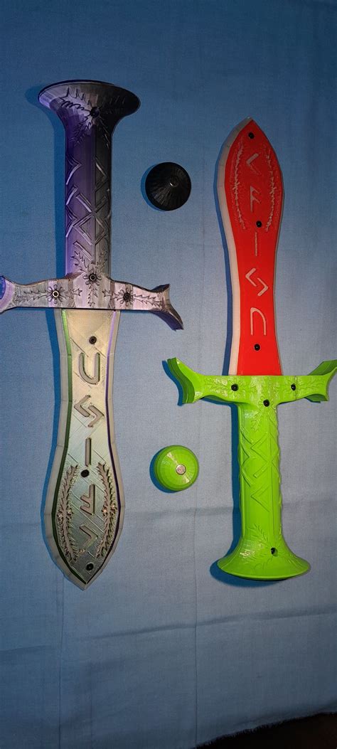 🗡️ Glowing Runic Dagger・ 3d File For 3d Printing・cults