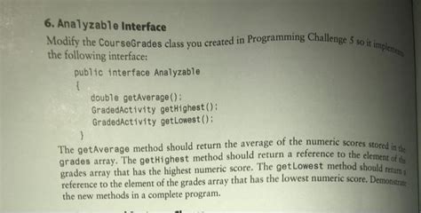 Solved Starting Out With Java The Th Or Th Edition Is The Chegg Com