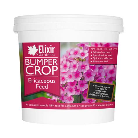 Buy Elixir Gardensbumper Crop Ericaceous Feed Fertiliser Npk 12 10 10 4 Food For Azalea