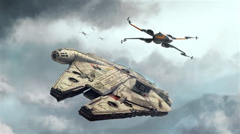 тысячелетний сокол X Wing Sw техника Wraithdt Darren Tan Звездные Войны Star Wars