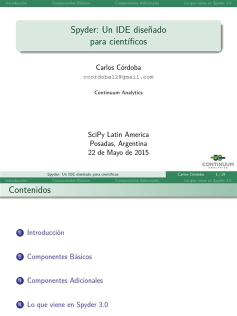 Spyder Ide Python Pdf Entorno De Desarrollo Integrado Python Lenguaje De Programación