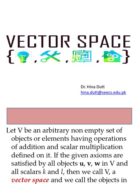 11 Vector Spaces Definition And Examples Pdf Vector Space Mathematical Physics