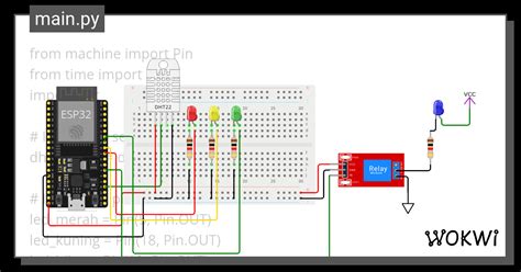 Dht Relay Wokwi Esp32 Stm32 Arduino Simulator