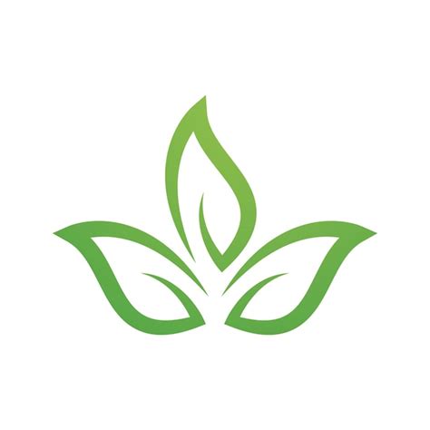 Ilustração De Folha Verde Vetor Premium