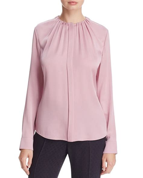 Hugo Boss Banora Blouse In Pink Crown Princess Mary Princess Mary