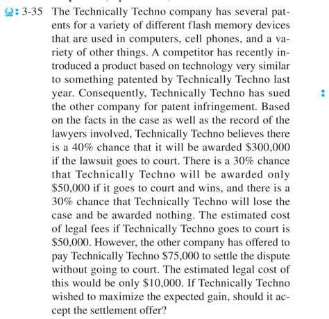 Solved Favorable Unfavorable Market Market