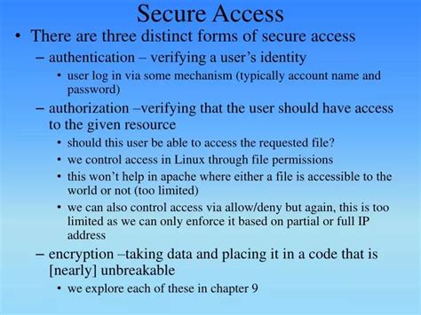 PPT Secure Access PowerPoint Presentation Free Download ID
