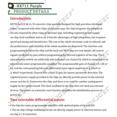 Hx711 Weighing Sensor 24 Bit A D Conversion Adapter Load Cell Amplifier Board Weight Sensors