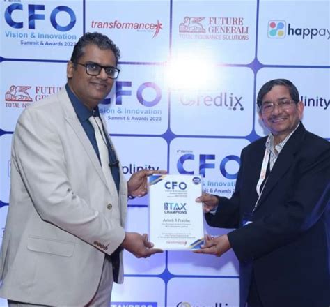 Ashok R Prabhu On Linkedin Feel Honoured To Be Recognised As One Of The Top Tax Champions At