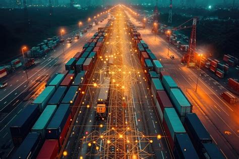 Premium Photo Distribution Of Logistics Networks And Transportation Ai Generative