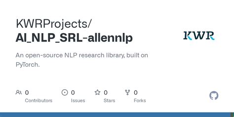 Github Kwrprojectsainlpsrl Allennlp An Open Source Nlp Research