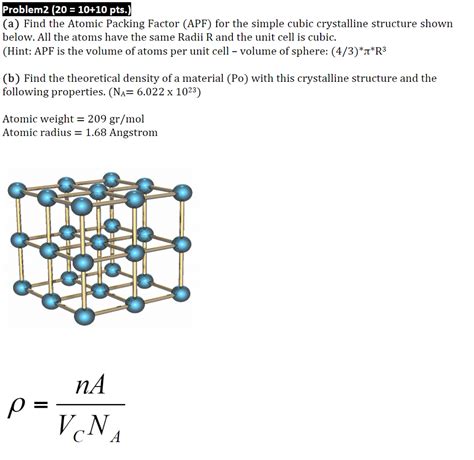 Solved Problem2 20 10 10 Pts A Find The Atomic