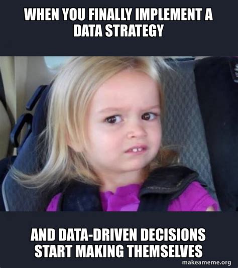 When You Finally Implement A Data Strategy And Data Driven Decisions