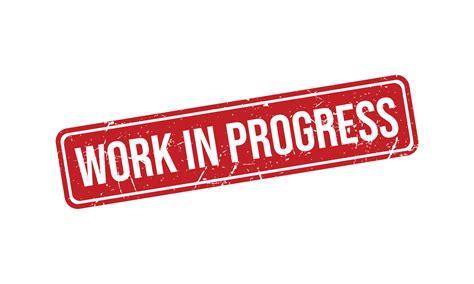 Work In Progress Rubber Stamp Work In Progress Grunge Stamp Seal Vector Illustration 22655958