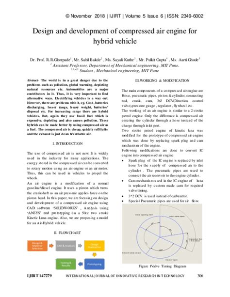 Pdf Design And Development Of Compressed Air Engine For Hybrid Vehicle
