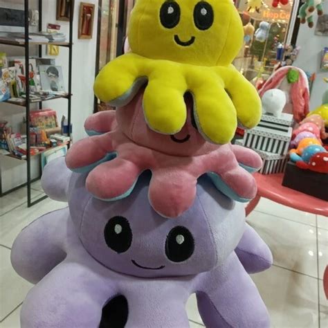 خرید و قیمت عروسک هشت پا سایز بزرگ و سایز متوسط در رنگ های متنوع و کیوت