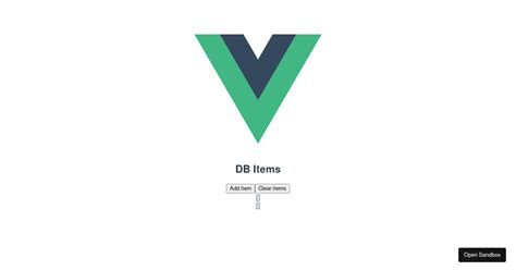 Dexie Vue2 Codesandbox