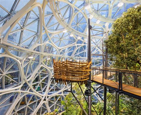 Take A Look Inside Amazons Spheres As They Get Set To Open The