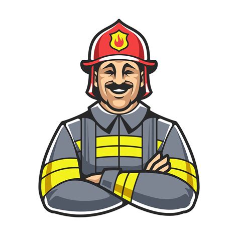 Fireman Vector Character 2003944 Vector Art At Vecteezy