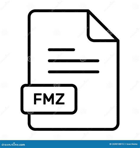An Amazing Vector Icon Of Fmz File Editable Design Stock Vector