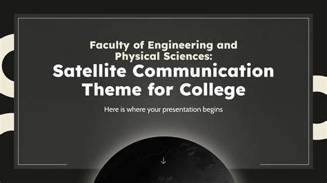 Engineering Sciences Satellite Communication Theme