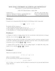 Problem Set Pdf HONG KONG UNIVERSITY OF SCIENCE AND TECHNOLOGY Department Of Civil And
