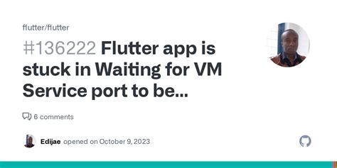 Flutter App Is Stuck In Waiting For Vm Service Port To Be Available