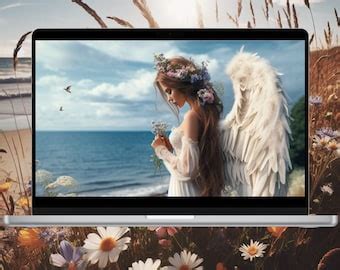 Aesthetic Angel Computer Wallpaper Desktop Laptop Background