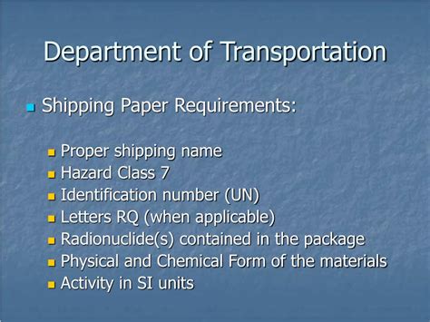 Ppt Department Of Transportation Powerpoint Presentation Free Download Id 543888