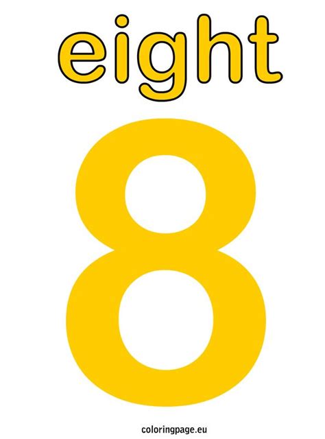 number 8 template