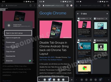 How To Bring Back The Open In New Tab Option In Chrome Android